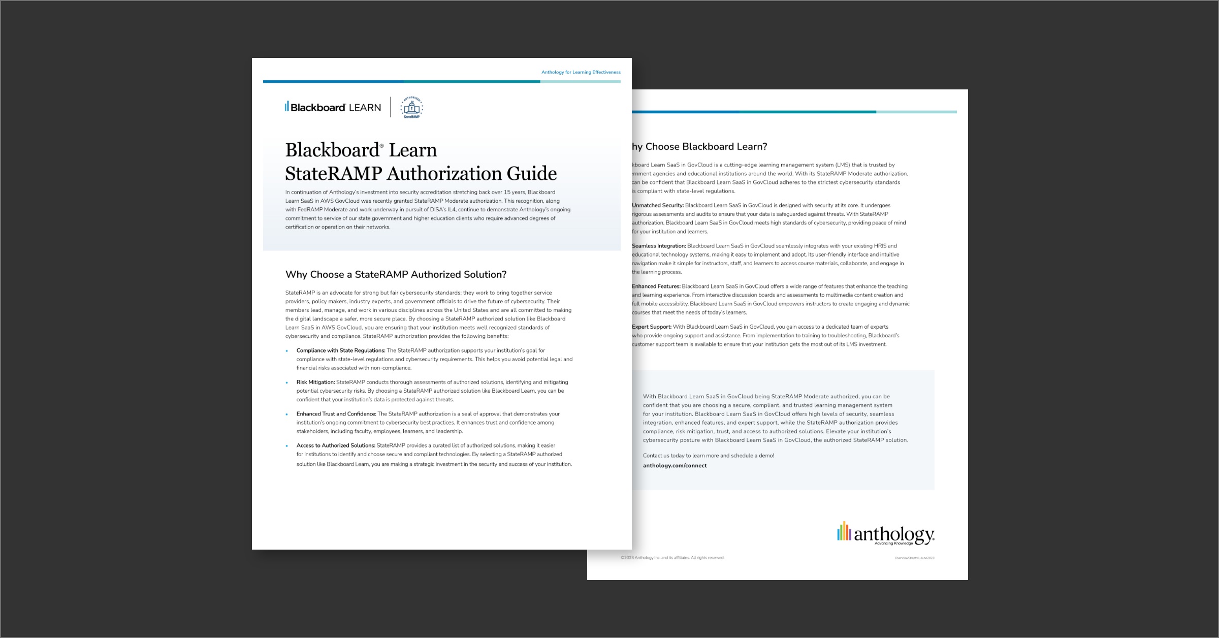 Blackboard Learn StateRAMP Authorization Guide | Anthology